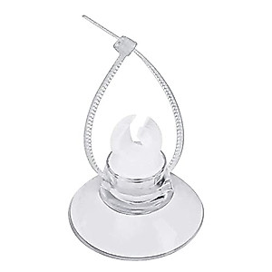 Pawfly 20 Pack Aquarium Suction Cups with Clips and Adjustable Zip Ties Cables Fish Tank Tools for Binding Moss Holding Airline Tubing Decorations Shrimp Nests and Reptile Hammocks