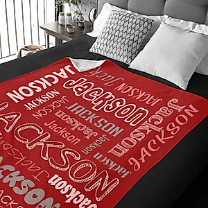 Puercha Personalized Name Blanket for Boy and Girl Custom Blanket with Name for Kids and Adult Personalized Baby Gifts Birthday for Daughter Son (50x60 Fleece)