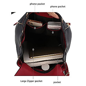 MKF Backpack Purse for Women & Girls – PU Leather Top Handle Bag Lady Fashion Travel Pocketbook – Roomy Daypack