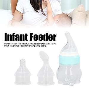 Multifunction Baby Bottle Food Feeder, Multi Function, Detachable Infant Feeder for Cereal Baby Food Drinking Water with Spoon