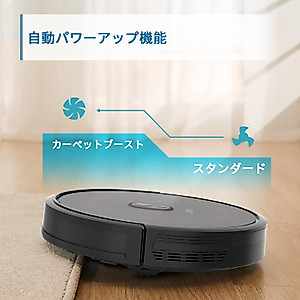 UONI S1 Robot Vacuum Cleaner, Works with Alexa, Quiet, Super-Thin, 2000Pa Strong Suction, Wi-Fi Connected, Self Charging Robotic Vacuum Cleaner, Ideal for Pet Hair, Hard Floors and Carpets(Black)