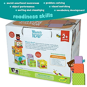 Peaceable Kingdom Where's Bear? The Hide and Find Stacking Block Game for 2 Year Olds