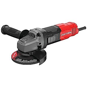 CRAFTSMAN Small Angle Grinder Tool 4-1/2 inch, 6 Amp, 12,000 RPM, Corded (CMEG100)
