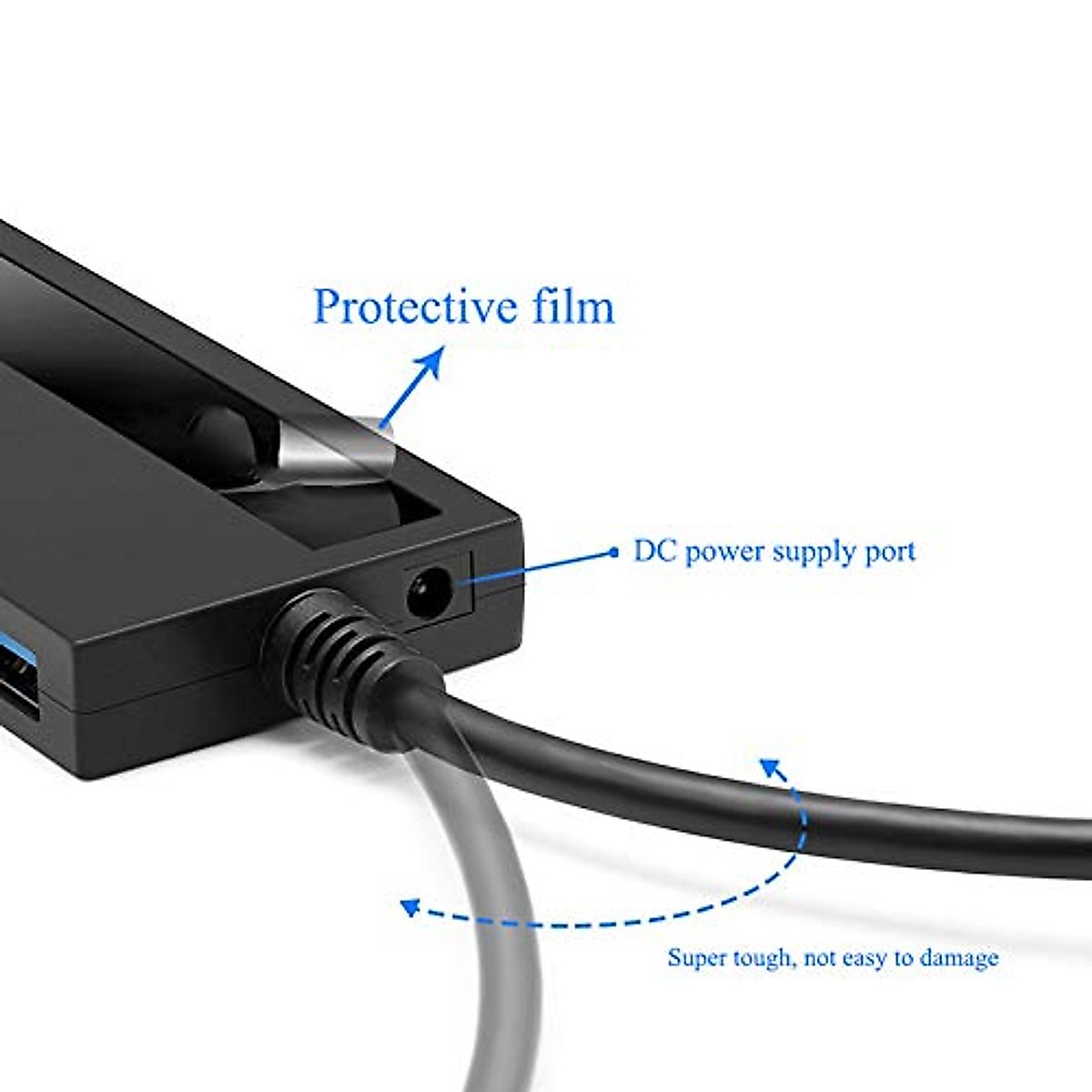 XUNMAIFHB Portable Docking Station,Type-c to USB 3.0 hub hub Computer Hard Drive Adapter Cable Splitter Docking Station Fast Transmission