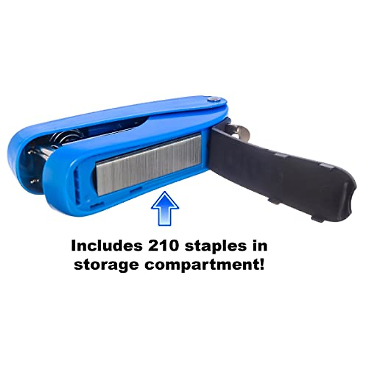 Aria-Plus Half-Strip Mini Stapler (Blue)