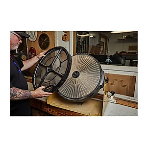 Powermatic PM1250 Electrostatic Air Filtration System, 0.1 Micron Filter, 754 CFM, 1Ph 120V (1791331), Yellow