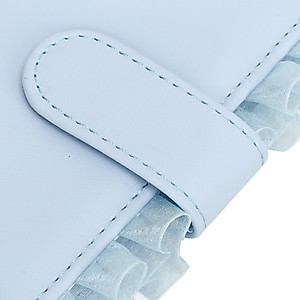 Camera Picture Holder, Universal Mini Film Photo Album with Cute Lace for Display (Blue)