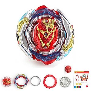 Bey Burst Starter BU B-201 Zest Achilles Illegal Quattro'-4 Booster Superking Battling Toys Gaming Tops Gyro Spinning Brust Toy (B-201)