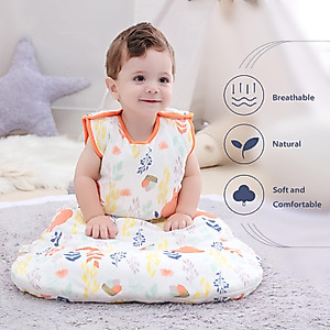 Mosebears Sleep Sack Baby Wearable Blanket with 2-Way Zipper,2.5 TOG Cotton Sleep Sack Unisex (Red Fox, 18-24 Months)