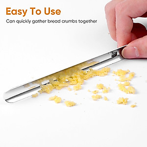 NOLITOY 5pcs Crumb Sweeper, Stainless Steel Crumb Scraper Restaurant Crumb Cleaner Table Bread Crumber for Waiter Servers