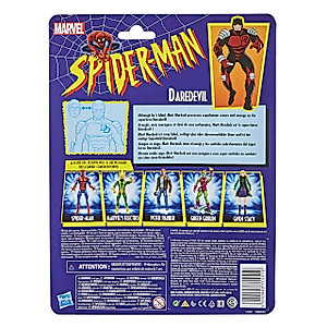 Spider-Man Hasbro Marvel Legends Series 6-inch Collectible Daredevil Action Figure Toy Retro Collection
