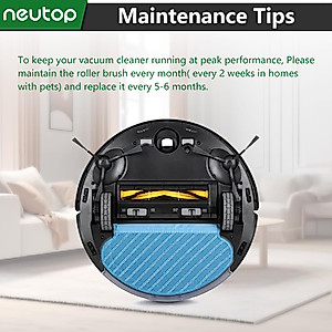 neutop Brush Rollers Compatible with Ecovacs Deebot OZMO 920, 950, T5, T8 aivi, T9, N8 Pro, X1 Turbo, X1 Plus, T10 Plus, N10 Plus, yeedi vac, vac max, vac station, vac 2 pro, Robot Vacuums, 2-Pack.