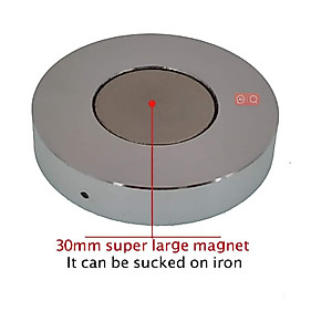Universal Luminous High Precision 6'/2 Bubble Level, Durable Horizontal Round Bubble Spirit level, 2.36" 60mm, with Magnetic Base for Professional Measuring,Thinckness12mm (Magnetic)