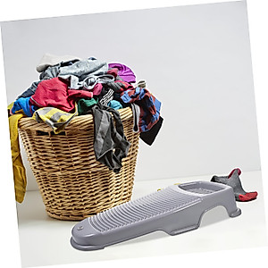Alipis Home Washboard Scoops Mini Hand Wash Hand Washing Clothes Tool Shirt Delicates Bag for Washing Machine Small Washing Machine Thickening Grey Ironing Board Travel Old Fashioned