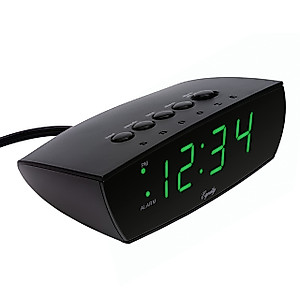 La Crosse Technology Equity 75902 Green LED 0.9 Inch Digital Alarm Clock