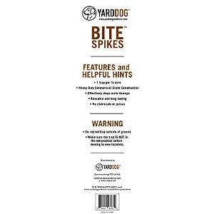 YARDDOG Bite Spikes Plunger Mole Trap