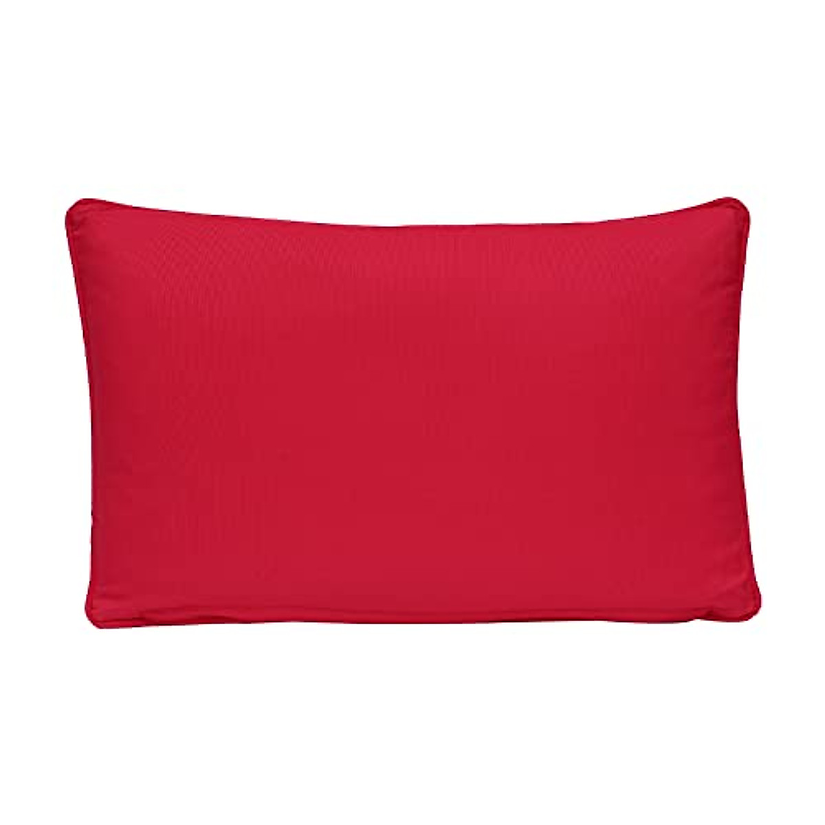 Leblett Pack of 2 Outdoor Pillows,Indoor/Outdoor Waterproof Decorative Throw Cushion Garden Sofa Chair Cushion Throw Pillow (47*30*10cm,Red)
