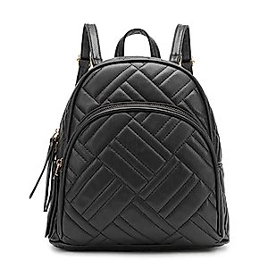 Shaelyka Cute Small PU Leather Backpack Purse for Girls, Mini Backpack Women Purse Travel Daypack
