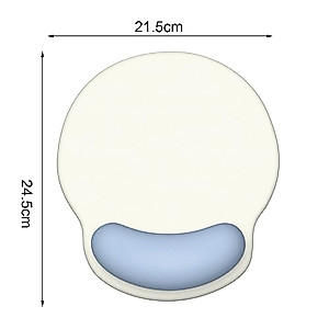 Computer Mouse Pad Ergonomic Mouse Wrist Rest Non-Slip Silicone Laptop Gaming Mouse Pad with Gel Wrist Support Computer Accessories,9.65" X 8.46" Green