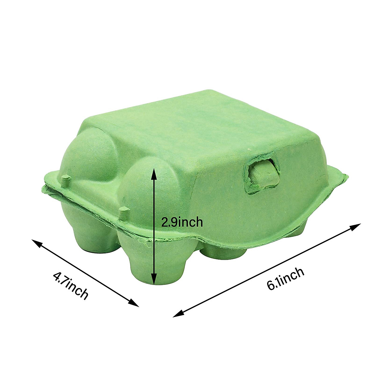 6 Count Egg Cartons for Chicken Eggs 20 Pack with Labels, Natural Pulp Paper Eggs Cartons Holds Bulk Blank Colorful Reusable Cardboard Pulp Egg Tray Half Dozen Egg Storing Cartons for Family Gifts