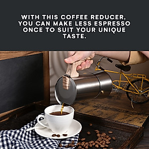 Bruntmor Stovetop Espresso Maker - Italian Coffee Pot, Stainless Steel - 5.51" D x 3.85" W x 7.48" H - For Stove Top, Induction, Gas, Electric - Thermal Moka, Cappuccino Pots