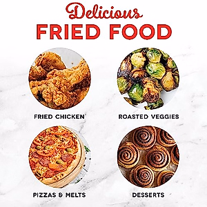 DASH Tasti-Crisp™ Digital Air Fryer with AirCrisp Technology, Custom Presets, Temperature Control, and Auto Shut Off Feature, 2.6 Quart - Aqua