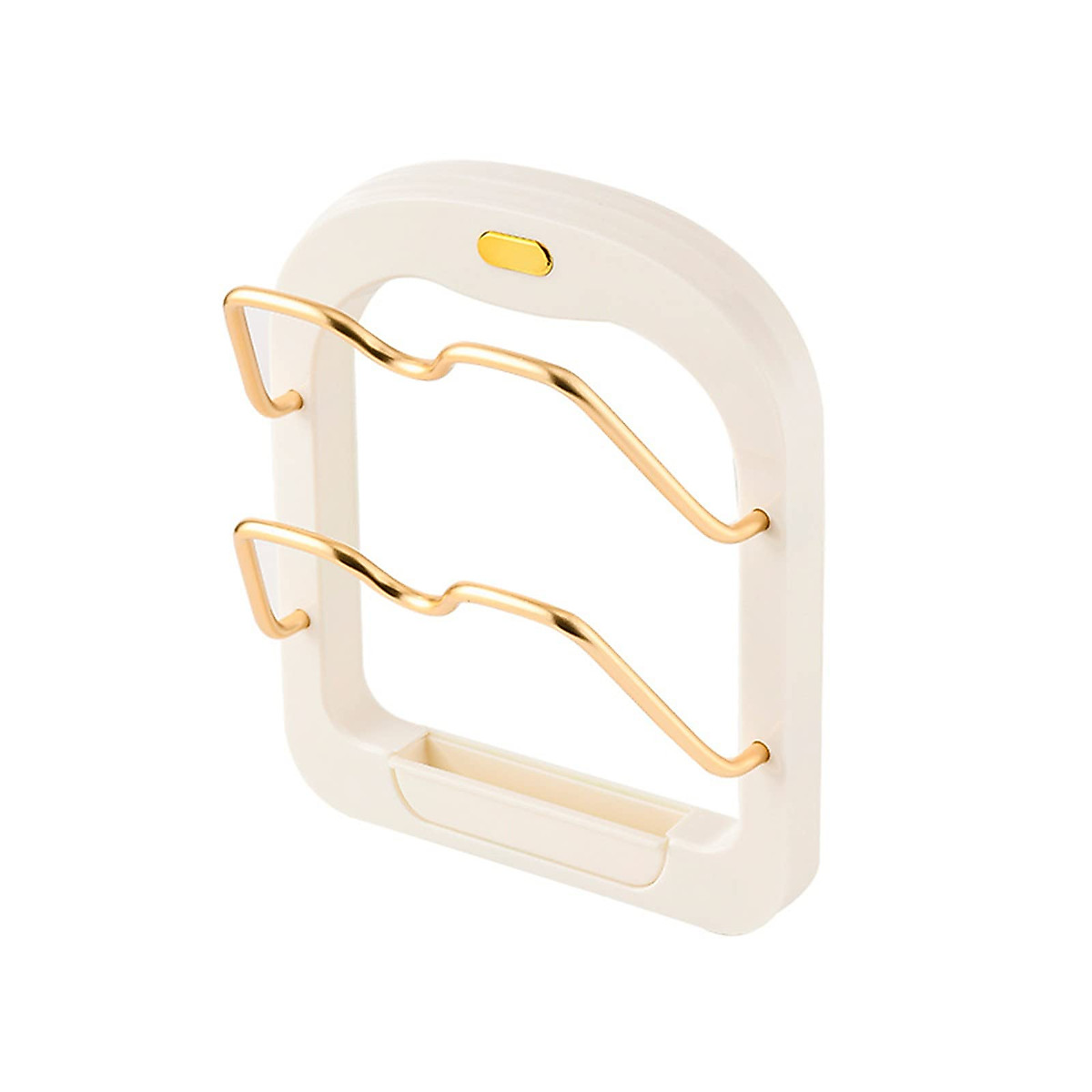 Pot Cover Frame, Wall Mounted, Hole Free, Multi-Functional Household Kitchen Storage Rack, Light Extravagant Pot Cover Frame (White)