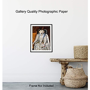 Renaissance Labrador Retriever Wall Decor - 8x10 Home Art Print for Bedroom, Living Room, Veterinarian, Vet Office - Gift for Dog, Puppy, Black, Yellow, Chocolate Lab Fans, Hunters