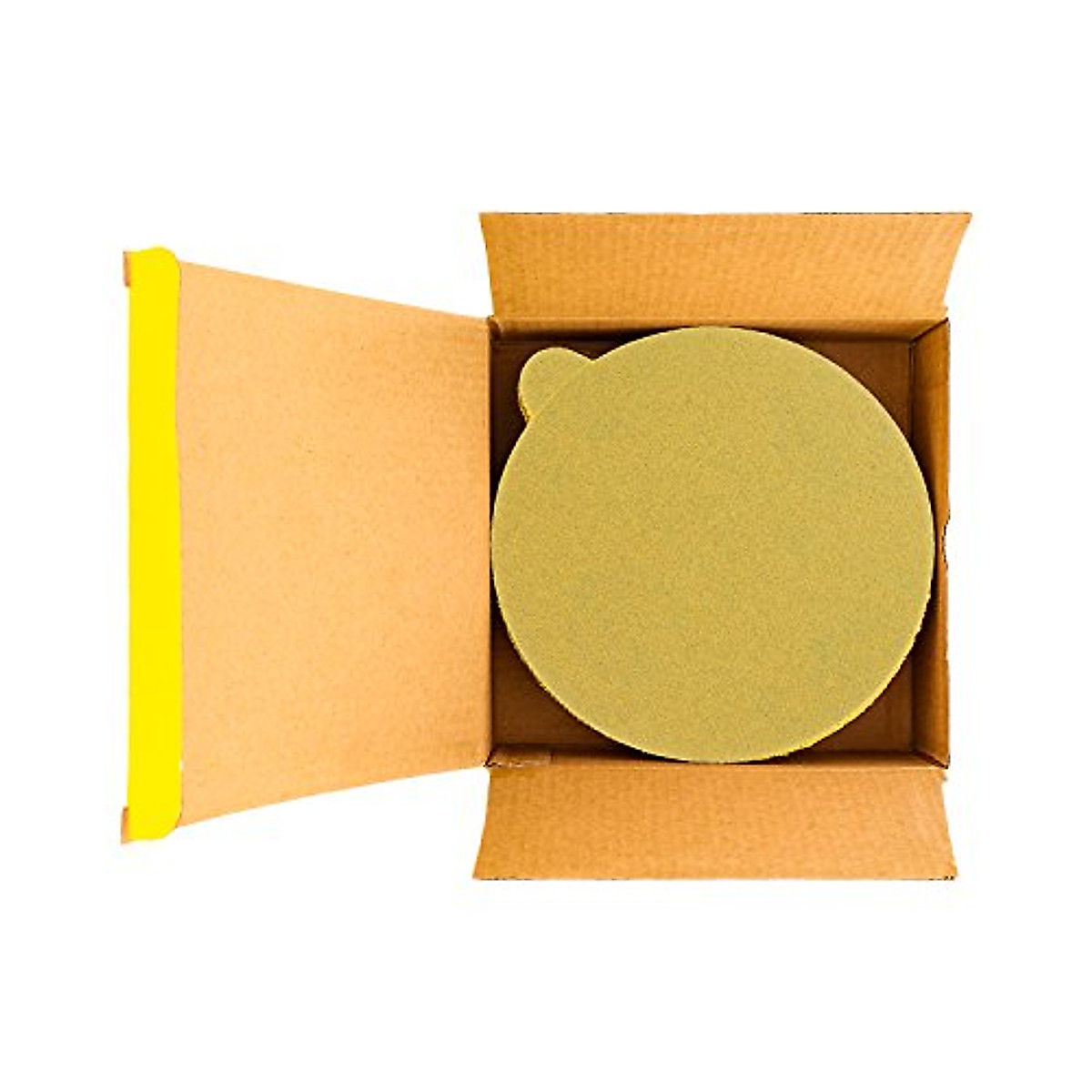 Dura-Gold Premium 6" Gold PSA Sanding Discs - 80 Grit (Box of 50) - Self Adhesive Stickyback Sandpaper for DA Sander, Finishing Coarse-Cut Abrasive - Sand Automotive Car Paint, Woodworking Wood, Metal