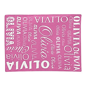 remberever Personalized Name Blanket for Adult Kid Custom Baby Blanket with Name for Boy Girl Name Blanket Personalized Kids