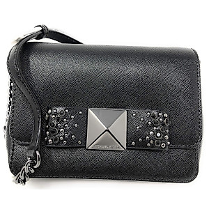 Michael Kors Tina Small Clutch with Bow Crossbody Bag - Black