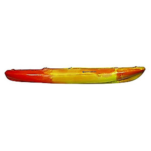 Perception Kayaks Zip 9.5 | Sit on Top Kayak | Stable and Fast | Multiple footrests | 9' 6" | Blaze