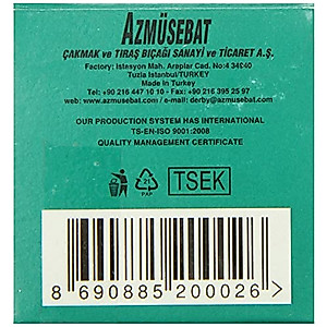 Derby Professional Single Edge Razor Blades, Box of 100 Pcs by Mac-801