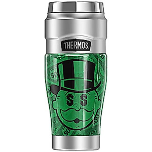 THERMOS Monopoly Money STAINLESS KING Stainless Steel Travel Tumbler, Vacuum insulated & Double Wall, 16oz