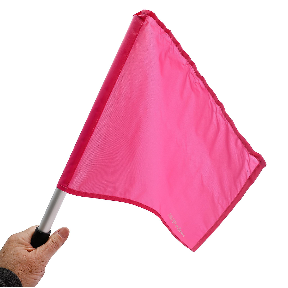 Tandem Sport Deluxe Red Linesman Flags - Referee Flags with Comfortable Soft Grip Handles - Volleyball and Soccer Referee Flags - Set of 4 with Carrying Bag