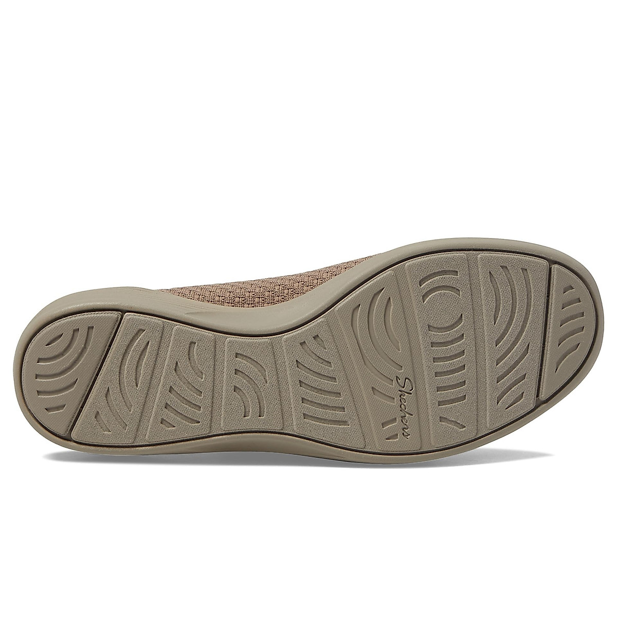 SKECHERS Women's Arya-Clear Skies Loafer, Dark Taupe, 7