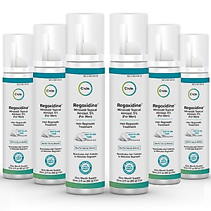 C’rcle Men's Minoxidil 5% Foam - 6 Month Supply - Helps Restore Vertex Hair Loss & Thinning Hair - Extra Strength Supports Hair Regrowth for Men, Unscented Hair Loss Treatments for Men