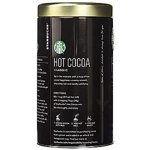 Starbucks Classic Hot Cocoa Mix, 30-Ounce Tin (Pack of 2)
