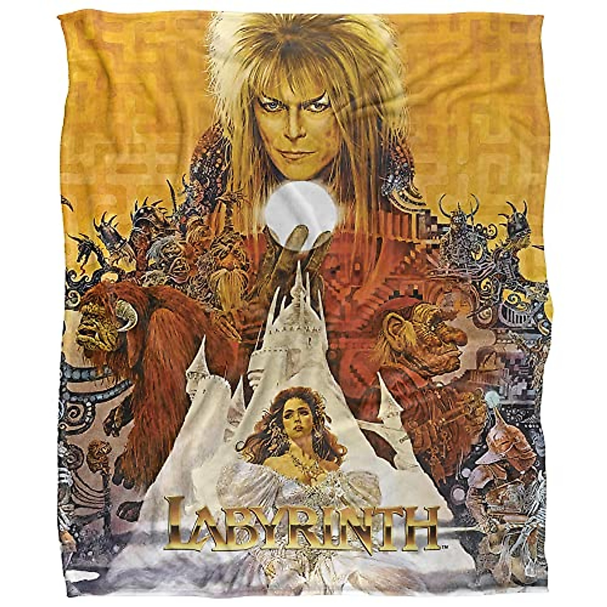 Labyrinth Crystal Ball Officially Licensed Silky Touch Super Soft Throw Blanket 50" x 60"