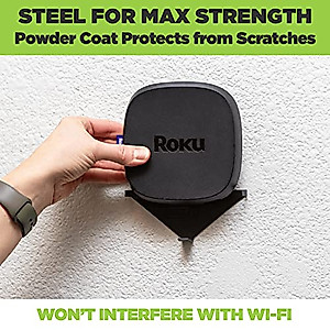 HIDEit Mounts R6 Mount for Roku Ultra (Released After September 2020) - Made in USA Mount Works with Roku Ultra - Compatible with Roku Ultra 2020, Roku Ultra 2021, and Roku Ultra 2022