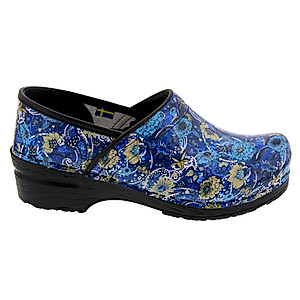 BJORK Swedish Comfort Women's Professional Printed Leather Clogs - Hydra (EU-38/7-7.5 US)