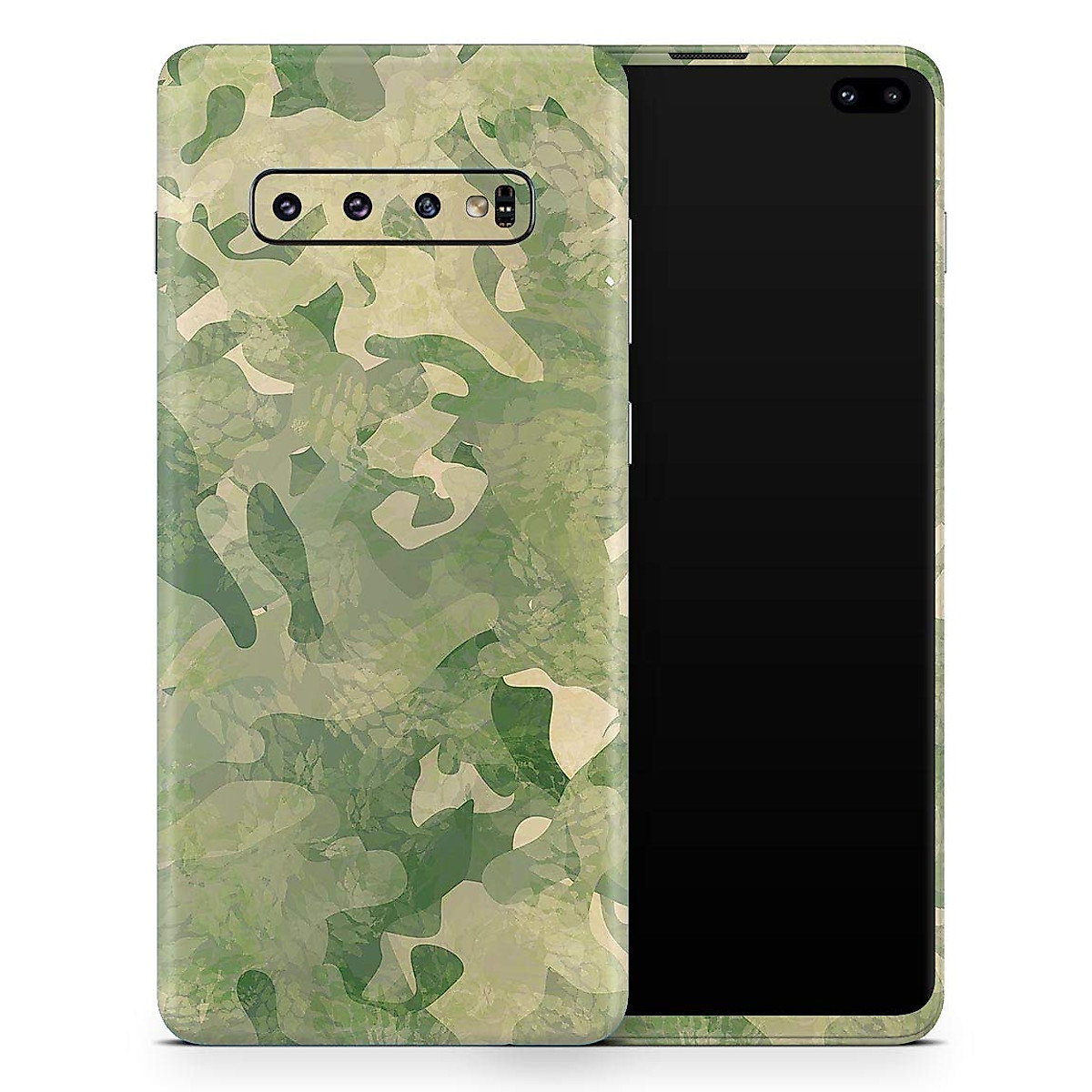 DesignSkinz Military Jungle Camouflage V3 Protective Vinyl Decal Wrap Skin Cover Compatible with The Samsung Galaxy S20 (Screen Trim & Back Glass Skin)