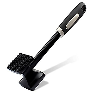 Sihuuu Meat Tenderizer Hammer Dual Sided Meat Mallet with Non-Slip Grip Heavy Duty Metal Meat Pounder Tool for Tenderizing Chicken, Beef, Poultry, Steak