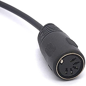 PIIHUSW 3.5 to MIDI Cable Adapter 5 Pin Din Female Plug to 3.5mm (1/8 in) Female Jack Audio Adaptor for Bang & Olufsen, Naim, Quad.Stereo Systems (50 cm)