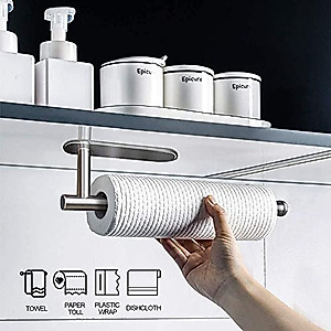 Kitchen Paper Roll Holder Paper Towel Rack Dining Table Kitchen Paper Roll Holder Vertical Paper Towel Storage Rack(2 Pcs)
