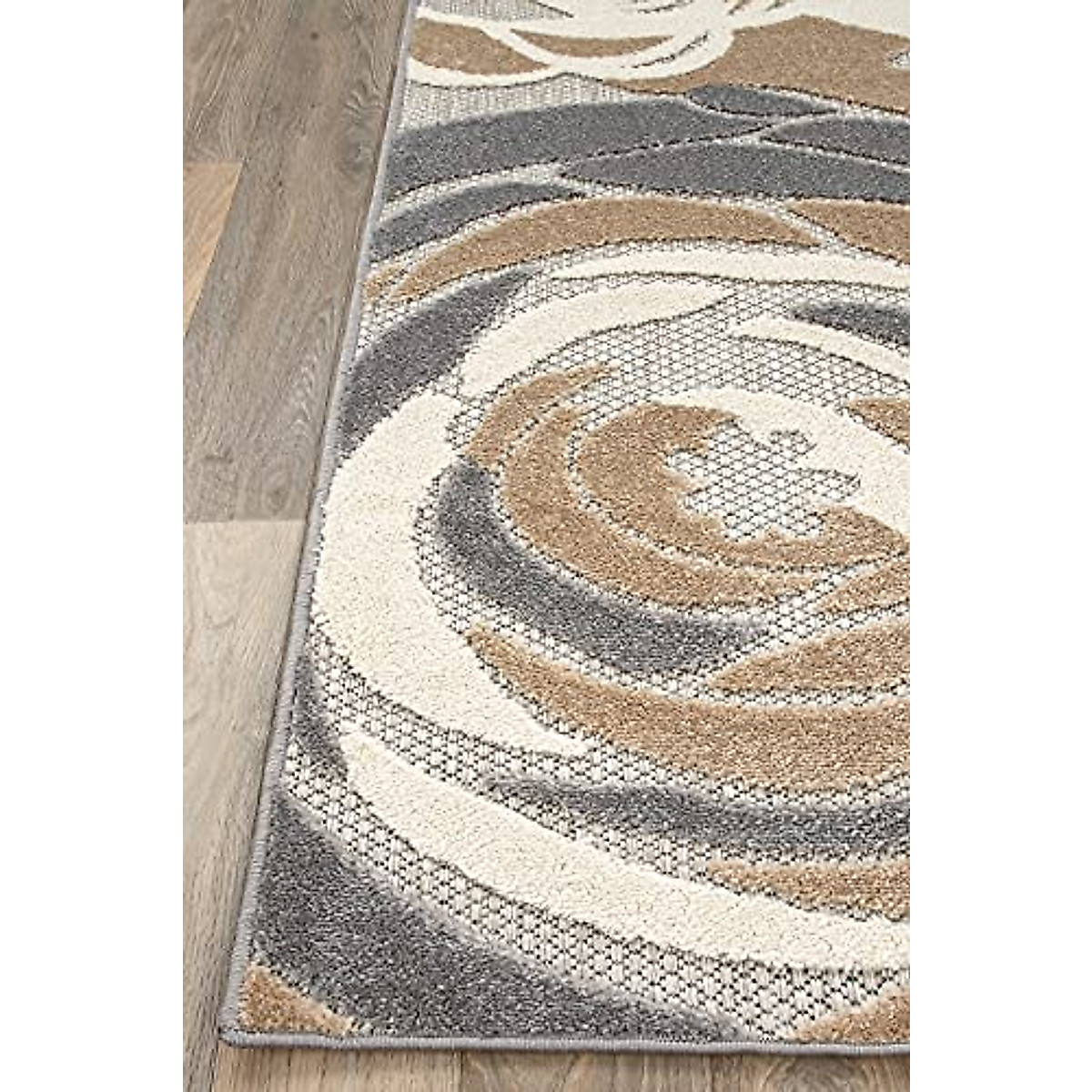 Rugshop Ravenna Modern Large Floral Flowers Indoor/Outdoor Area Rug 7'10" x 10' Gray
