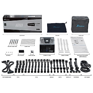 Seasonic Prime TX-1300, 1300W 80+ Titanium, Full Modular, Fan Control in Fanless, Silent, and Cooling Mode, 12 Year Warranty, Perfect Power Supply for Gaming and High-Performance Systems, SSR-1300TR.