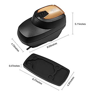 Hot Lather Machine Lather Machine Barber Latherizer Machine for Shaving Professional Lather Maker Shaving Cream Warmer Hot Lather Machine Gifts for Men Husband Dad Barber (Black)