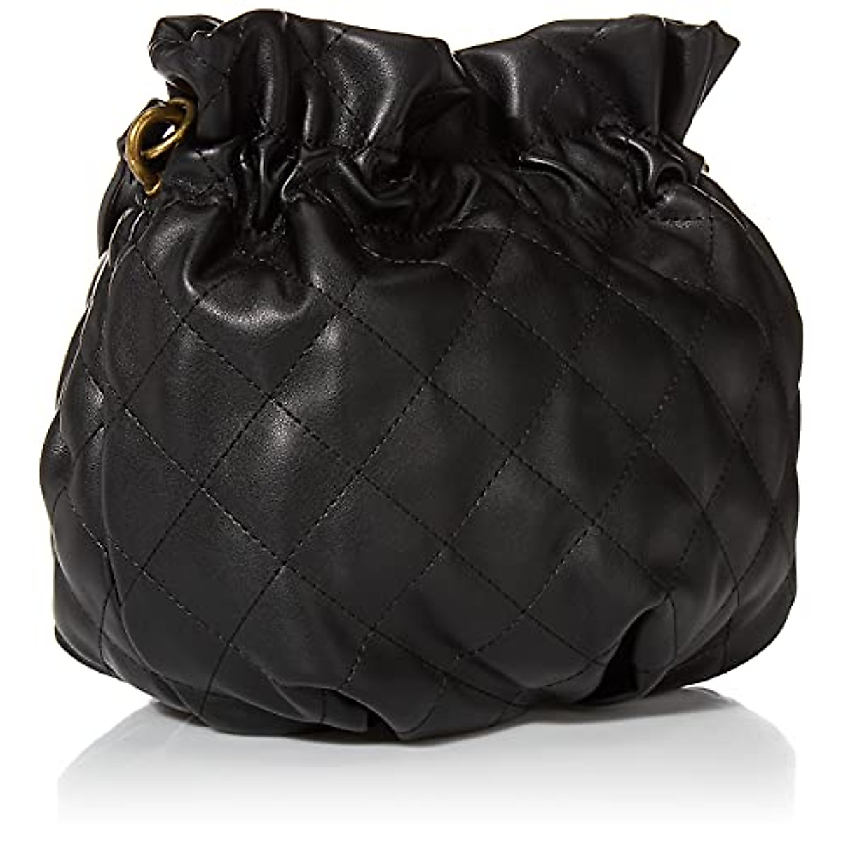 The Drop Women's Josie Drawstring Bucket Bag, Black, One Size