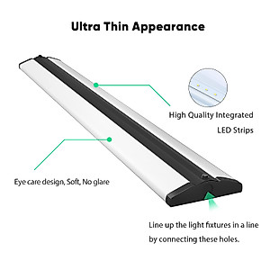 FAITHSAIL 4FT LED Wraparound Light Fixture Ceiling Mount, Ultra Slim 50W LED Garage Light Flush Mount, 4000K Neutral White, 5500 Lumens Office Light, Fluorescent Fixtures Replacement, 4 Pack